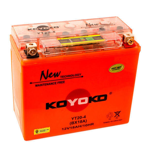 KOYOKO BATTERY YT20-4 NANOGEL (GOLD WING) | Lazada