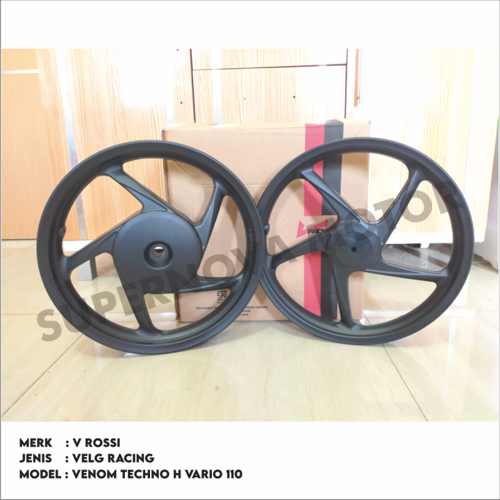 VELG RACING VARIO 110 VENOM TECHNO H BLACK VELG RACING MOTOR VARIO 160/ ...