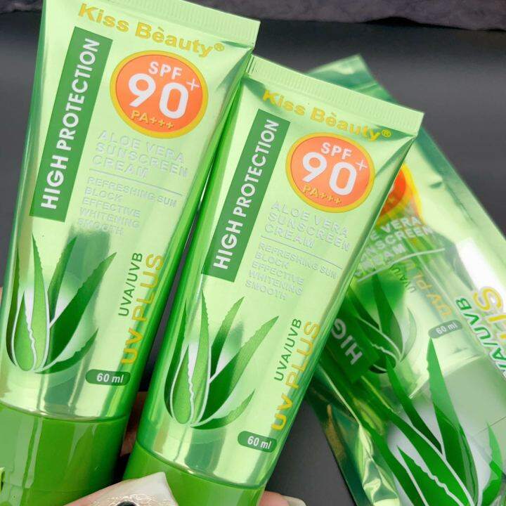Fun Live New Aloe Vera sunscreen cream UV plus high protection skintone ...