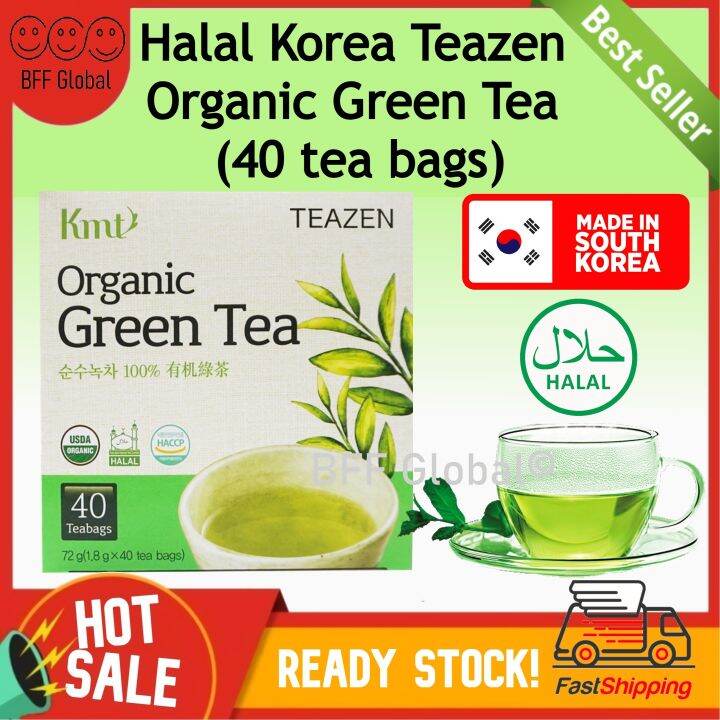 Halal Korea Teazen 100% Organic Green Tea KMT tea bags Import From ...