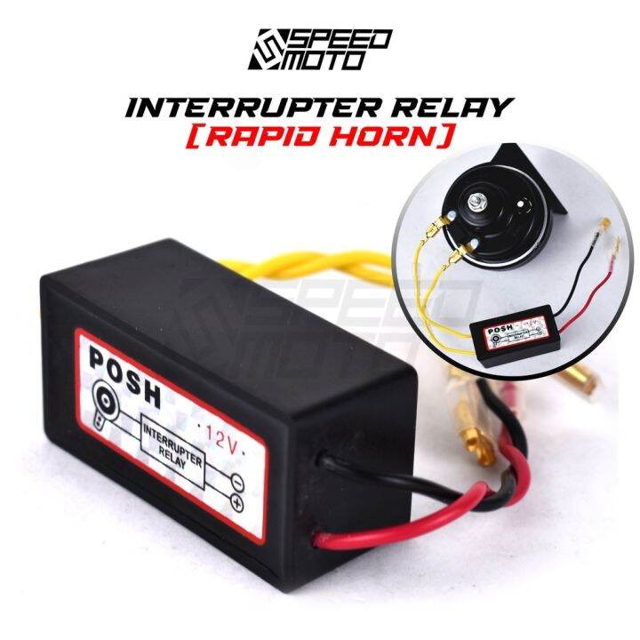 POSH HORN RELAY INTERRUPTER 12V UNIVERSAL / HORN RELAY RAPID BACK FIRE ...