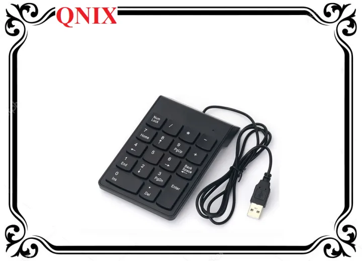USB Keypad Mini Number Pad Numpad 18 Keys Keyboard Forlaptop Desktop ...