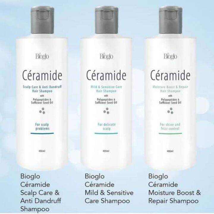BIOGLO CERAMIDE SHAMPOO (SCALP, DANDRUFF, REPAIR HAIR, MOISTURE) Cosway ...