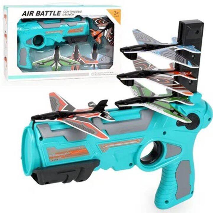 Foam Catapult Airplane Children Outdoor Toy Boy Hand Throwing Launcher ...