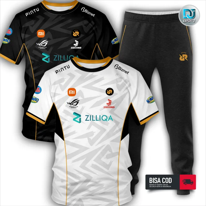Baju Jersey RRQ 2022 Anak dan Dewasa Gratis Custom Nama dan Logo Full ...