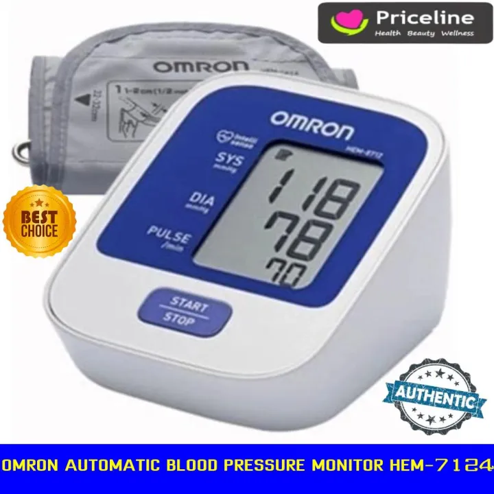 OMRON Automatic Blood Pressure Monitor HEM-7124 | Lazada PH