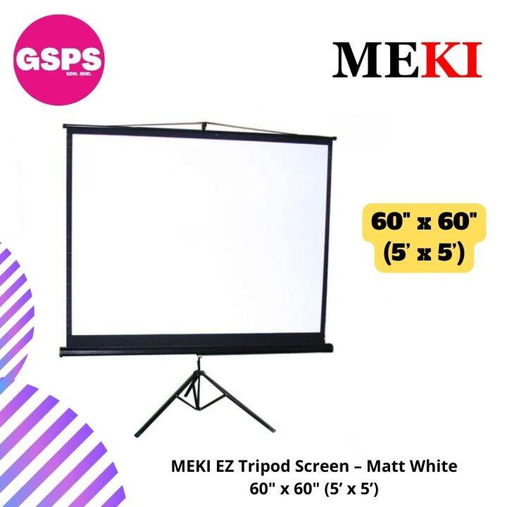 MEKI EZ Tripod Screen – Matt White 60 MEKI EZ Tripod Screen – Matt White 60