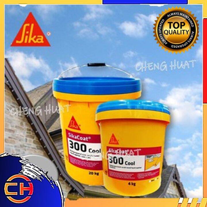 Sika® Sikacoat 300 Cool 4kg (grey) WATERPROOFING Multipurpose Elastic ...