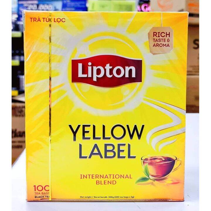 LIPTON YELLOW LABEL BLACK TEA BAG / TEH UNCANG - 2GM X 100PCS | Lazada