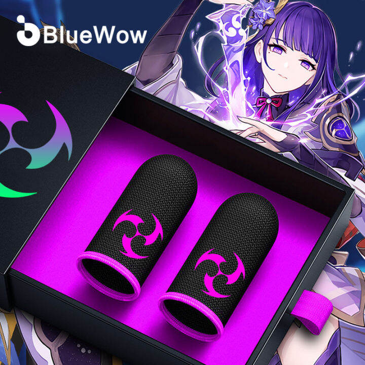 🔥เจนชิน🔥BlueWow ถุงมือถุงนิ้วพร้อมใช้ที่มีความไวต่อเหงื่อ,ถุงนิ้วพร้อมใช้เกมทั่วไป S หน้าจอ ...