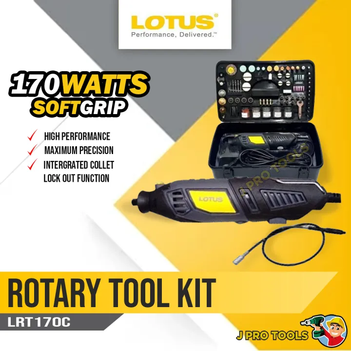 LOTUS Original Rotary Tool Mini Grinder (LRT170C) [211pc Acc.] | Lazada PH