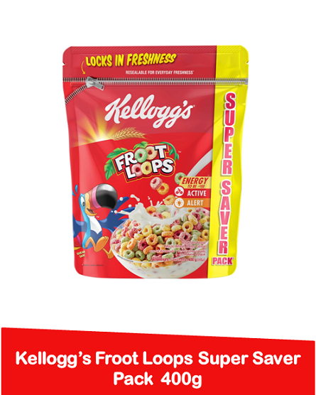 Kellogg's Froot Loops Super Saver Pack 400g x 1pc | Lazada PH