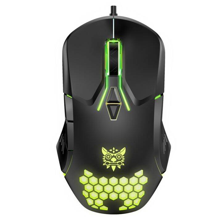 ONIKUMA CW902 Frosted Texture Gaming Mouse Hollow Cool RGB Light Effect ...