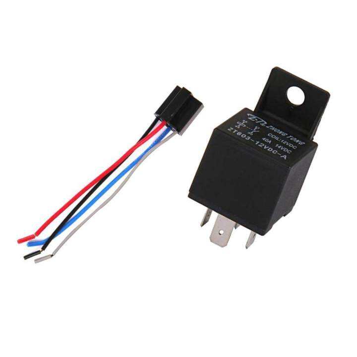 LazaraShop Car Truck Auto Automotive DC 12V 40A 40 AMP SPST Relays ...
