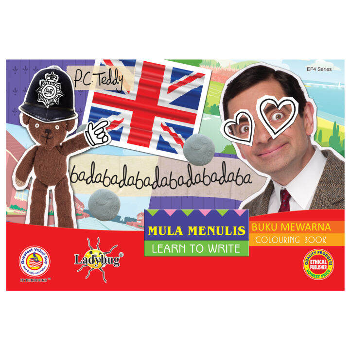 Mr Bean Learn To Write Colouring Book EF4 SERIES | Lazada