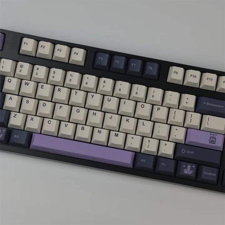 140 Keys GMK Amethyst Keycaps PBT Cherry Profile DYE-Sublimation GMK ...