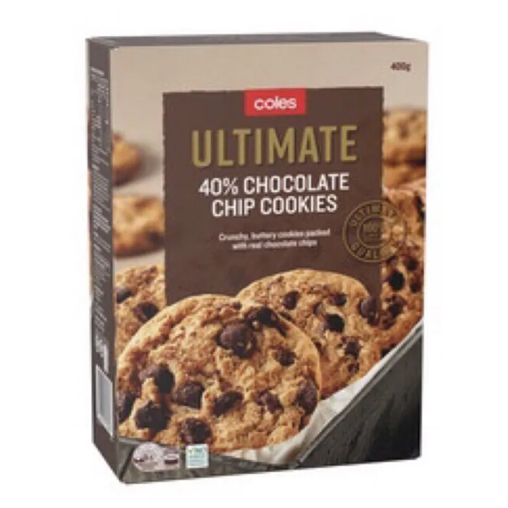 Coles Ultimate 40% Chocolate Chip Cookies 400g | Lazada PH
