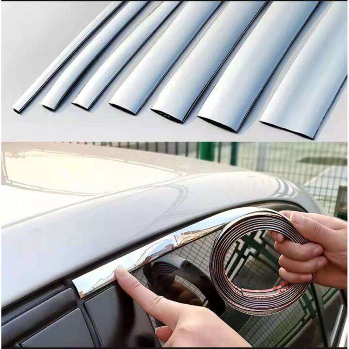 Car Chrome Trim COYOUCO Chrome Trim Strip - 50mm X 3M Self-Adhesive Car ...
