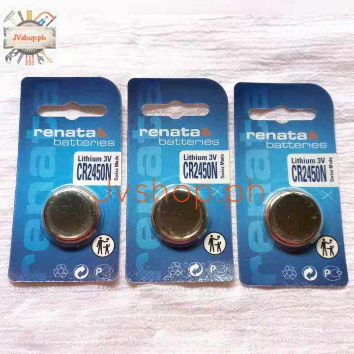 CR2450N 3V Original Renata Lithium Coin Cell Battery Swiss Made | Lazada PH