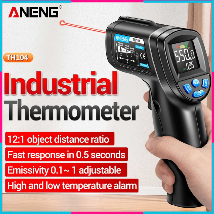COD ANENG Thermometer Infrared Laser Digital Non Contact - TH104 ...