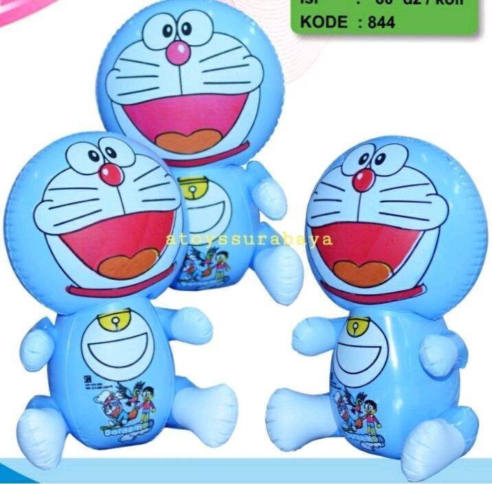 balon doraemon tiupan / balon lucu / balon murah / mainan doraemon ...