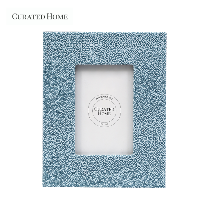 Curated Home Faux Shagreen Photo Frame 4x6in (Blue) | Lazada PH