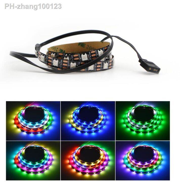 1-3m ARGB 5V Addressable Rainbow LED Strip light 3PIN Computer Case ...