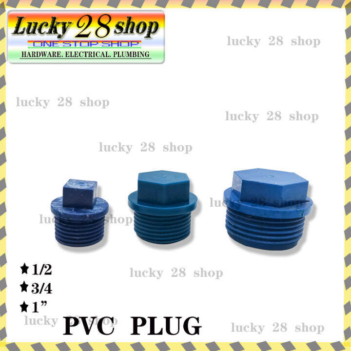 PVC PIPE PLUG WITH THREAD PIPE FITTINGS | Lazada PH