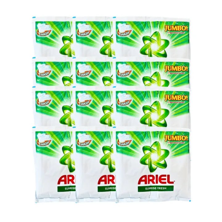 Ariel Detergent Powder Sunrise Fresh JUMBO 70g - Set of 12 | Lazada PH