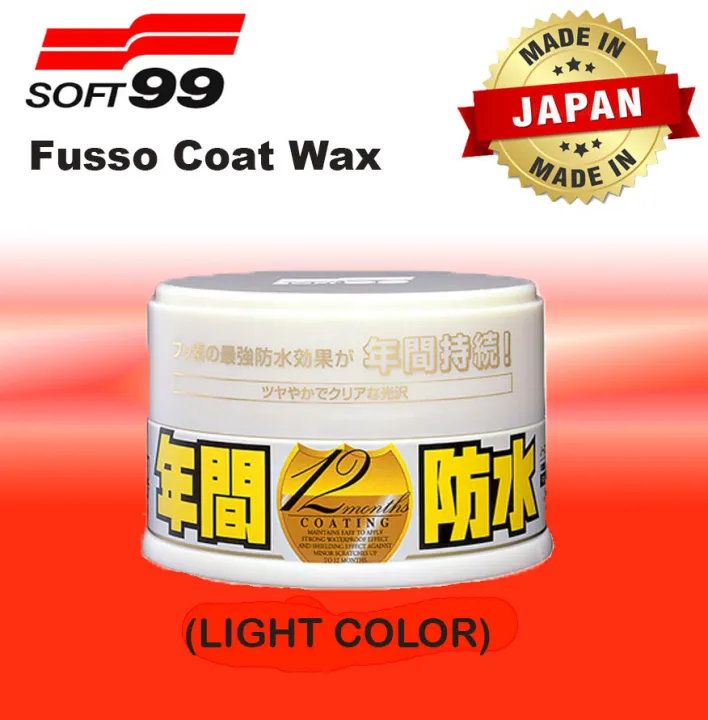 Fusso Coat Wax (LIGTH) 200g Soft99 Fusso Coat Wax 12 Months Coating Car ...