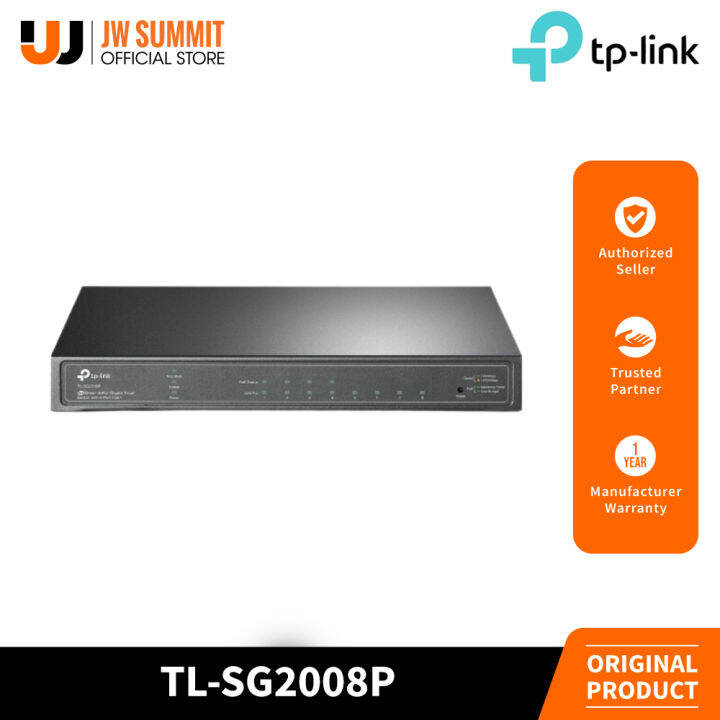 TP- Link TL-SG2008P JetStream 8-Port Gigabit Smart Switch with 4-Port ...