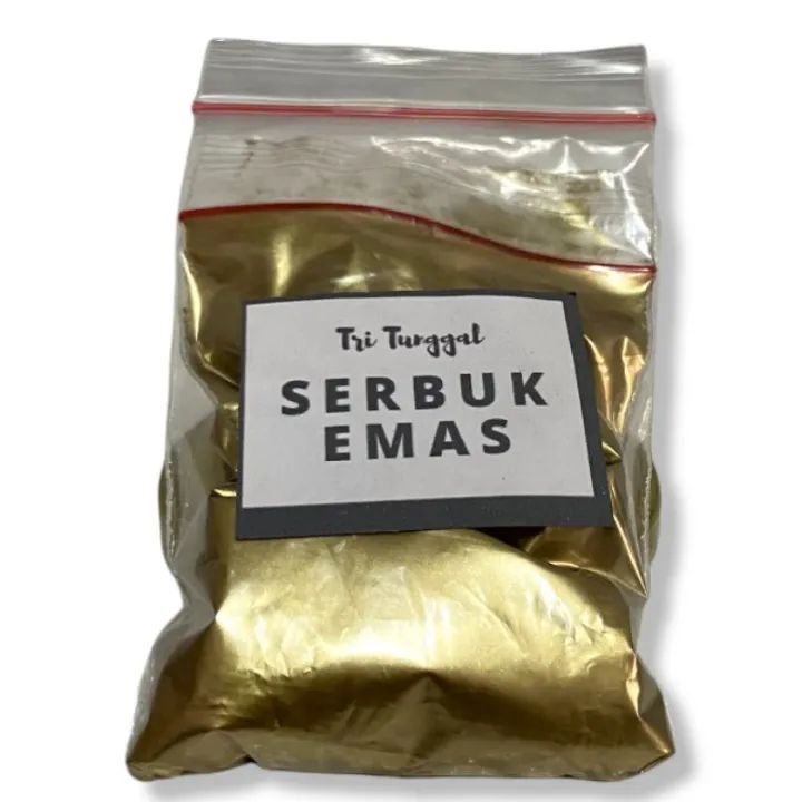 Serbuk Emas 20 gr Jerman Campuran Resin Cat Gold Powder Bubuk Halus ...