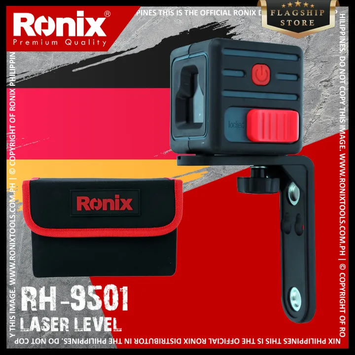 New! 🇩🇪 Ronix © RH-9501 Germany Premium QualitySelf Leveling Simple Cross-line Laser Level ...