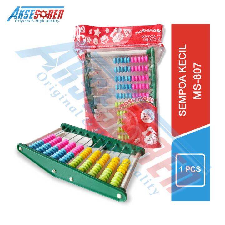 Aksesoren Sempoa Alat hitung Manual [MS-807] / Kalkulator anak / Cara ...
