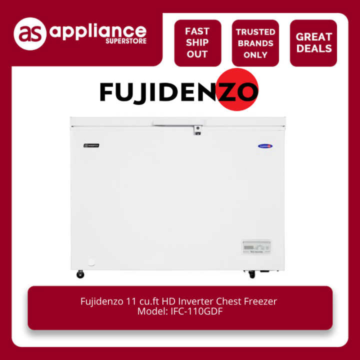 Fujidenzo 11 cu.ft HD Inverter Chest Freezer IFC-110GDF | Lazada PH