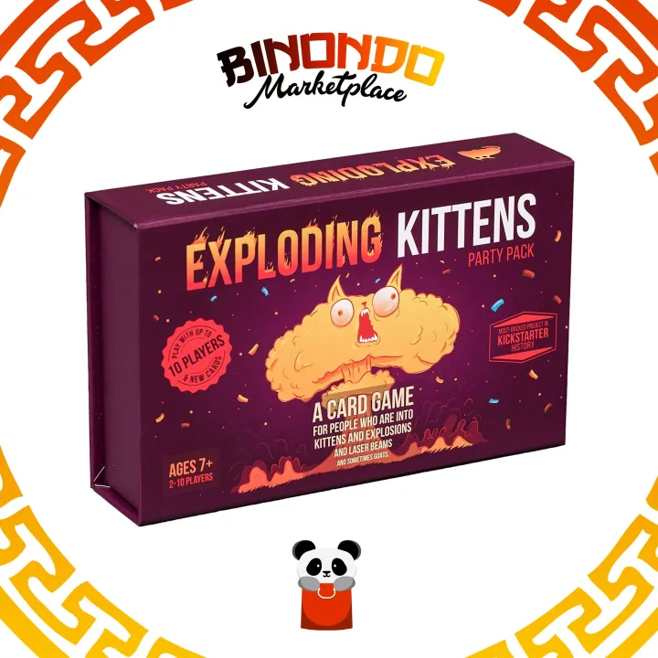 Exploding Kittens Party Pack for Up to 10 Players - Family-Friendly Party Games - Card Games for ...