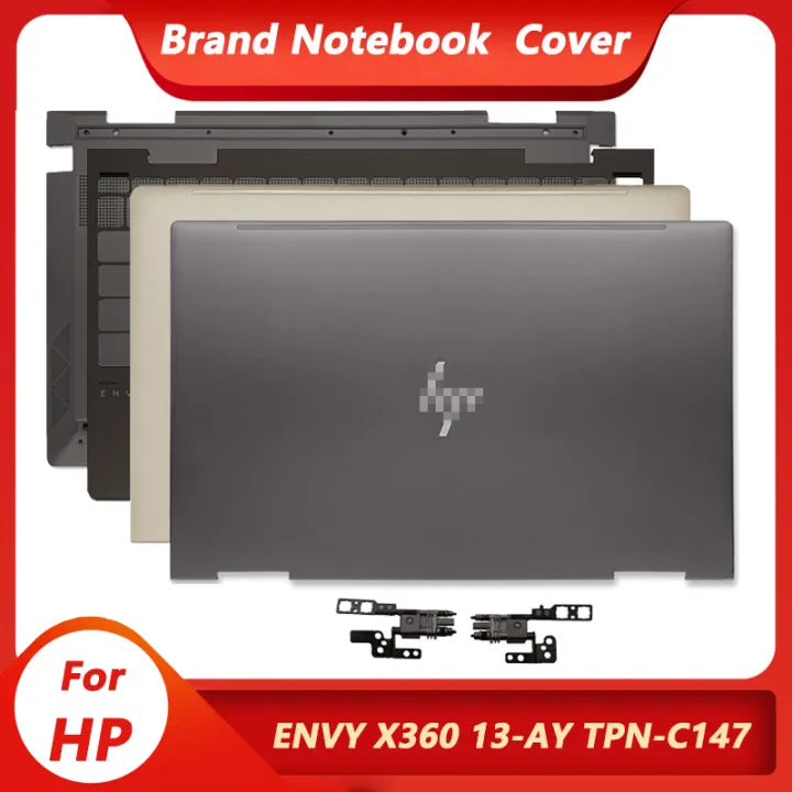 ใหม่สำหรับ HP ENVY X360 13-AY TPN-C147ชุดจอแอลซีดีปกหลัง Palmrest ด้านล่างกรณีที่บานพับบนแล็ปท็ ...