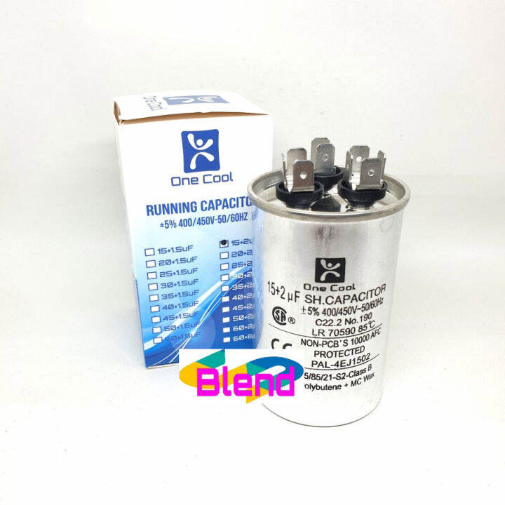 Kapasitor AC 15+2 uf 3 Soket/Running Capacitor-Kapacitor 15+2uf pendingin | Lazada Indonesia