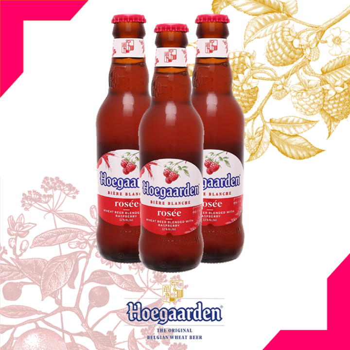 Hoegaarden Rosee Beer 248ml Bottle x 3 | Lazada PH