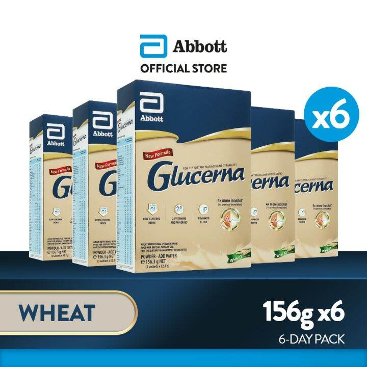 Glucerna Wheat 156G For Diabetic Nutrition Bundle of 6 | Lazada PH