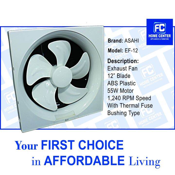 ASAHI 12" EXHUAST FAN EF-12 | Lazada PH