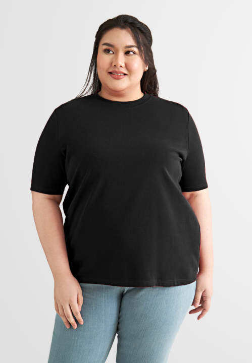 Cleo CLASSIC FINE Short Sleeve Tshirt - Black | Lazada