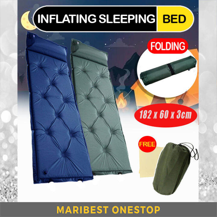 Self-Inflating Bed Outdoor Camping Sleeping Mat Auto Inflatable Air Mattress Pad Tent Sleep Bag ...