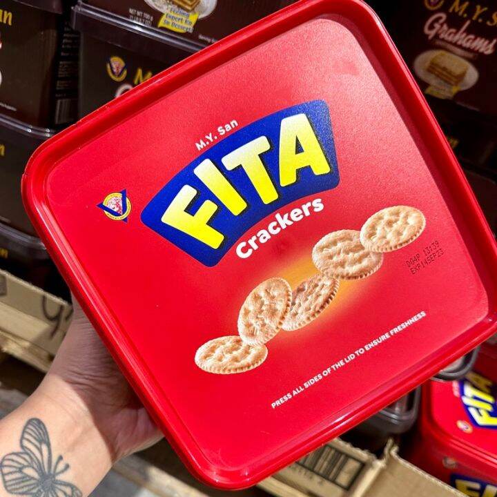 Monde Nissin M.Y. San Honey Graham Crackers Tub 700g Fita Crackers 600g ...