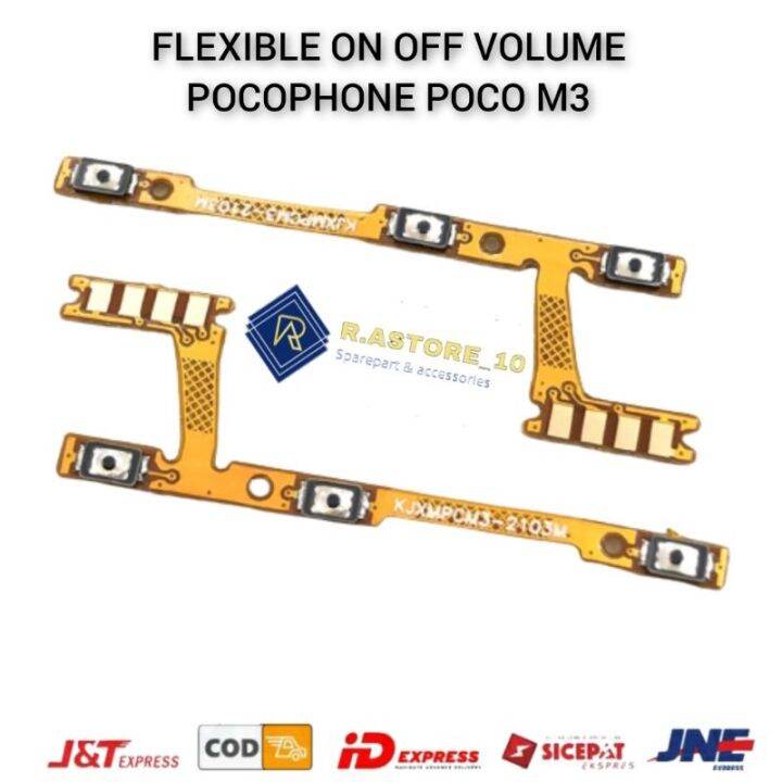 Flexible Flexibel On Off Volume Xiaomi Pocophone Poco M3 - Fleksibel Tombol Power On Of Vol ...