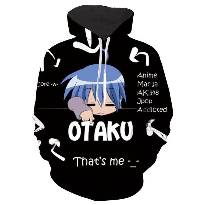OTAKU TYPE 3D Printed Hoodie Jacket Anime Cosplay | Lazada PH