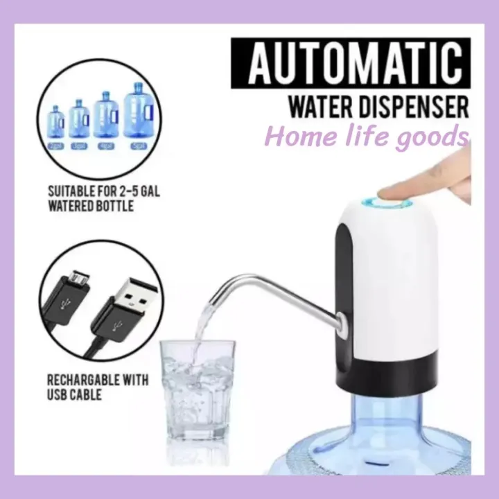 Home life goods USB Rechargeable Electric Dispenser Bottle Water Pump ...