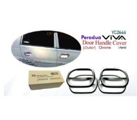 Perodua Viva Door Handle Ring Chrome Cover | Lazada