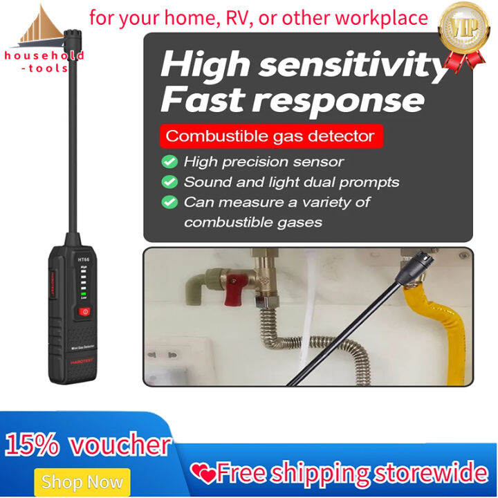 【Ready Stock】household-tools Natural Gas Detector Gas Leak Detector ...