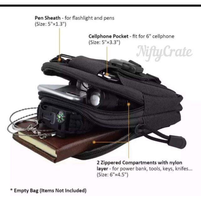 All Purpose Multi-Layered Mini Belt Pouch Bag | Lazada PH